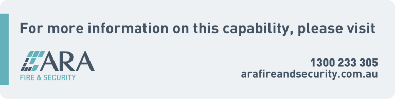 Fire and Security - ARA. Here for you. Here for good.