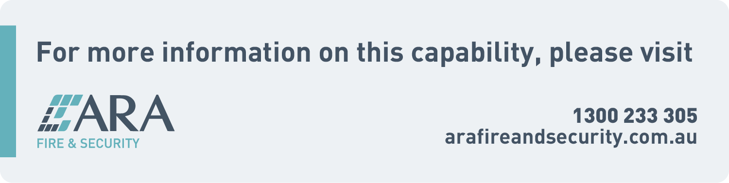 Fire and Security - ARA. Here for you. Here for good.