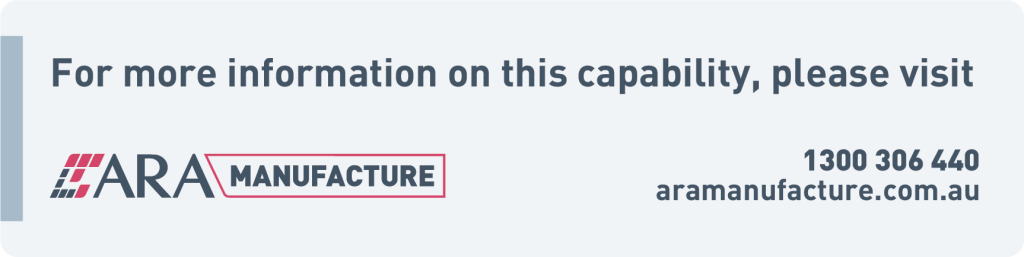 Manufacturing - ARA. Here for you. Here for good.